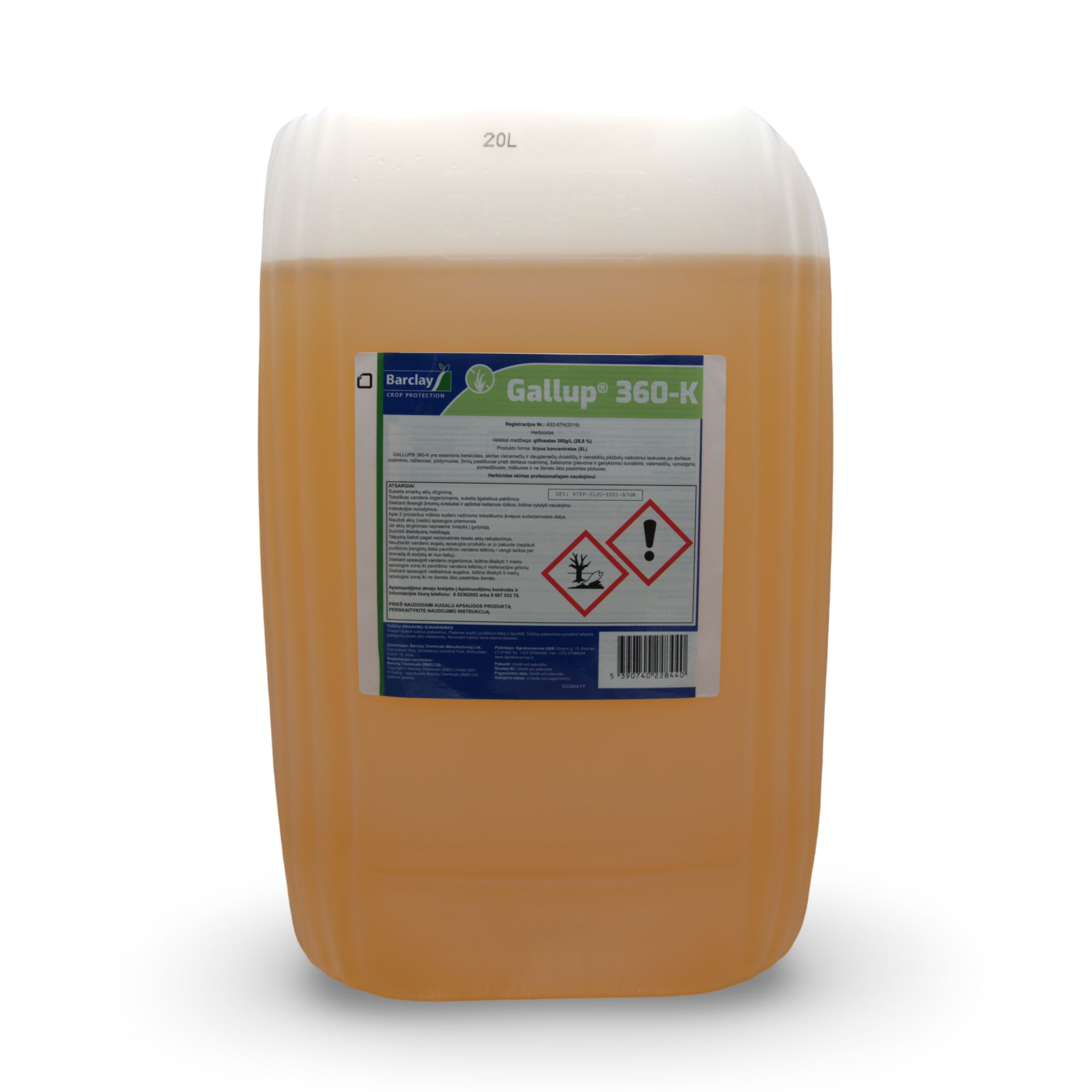 Glifosatas Gallup K-360, 20 l | UAB Agrokoncernas