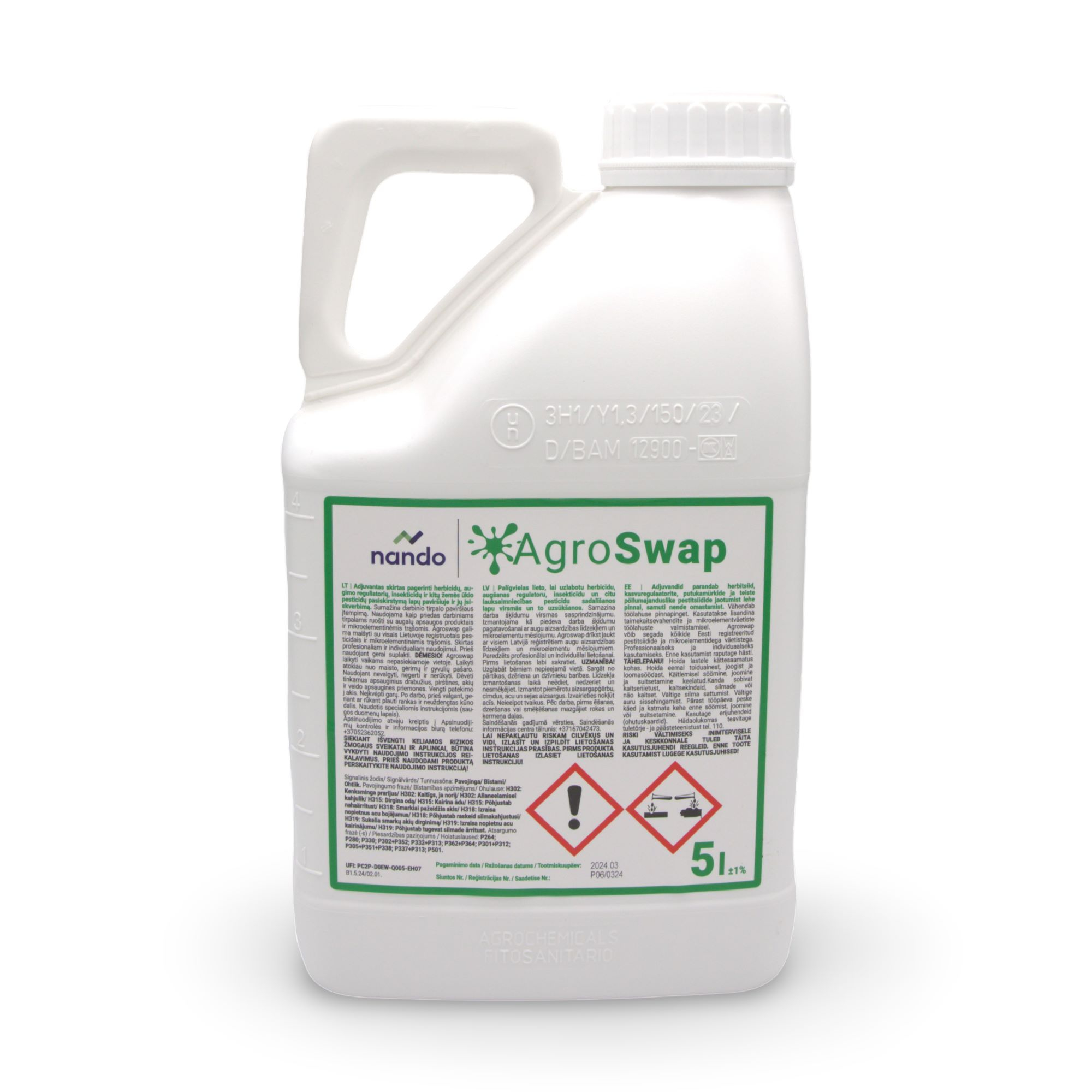 Adjuvantas Agroswap, 5 l | UAB Agrokoncernas