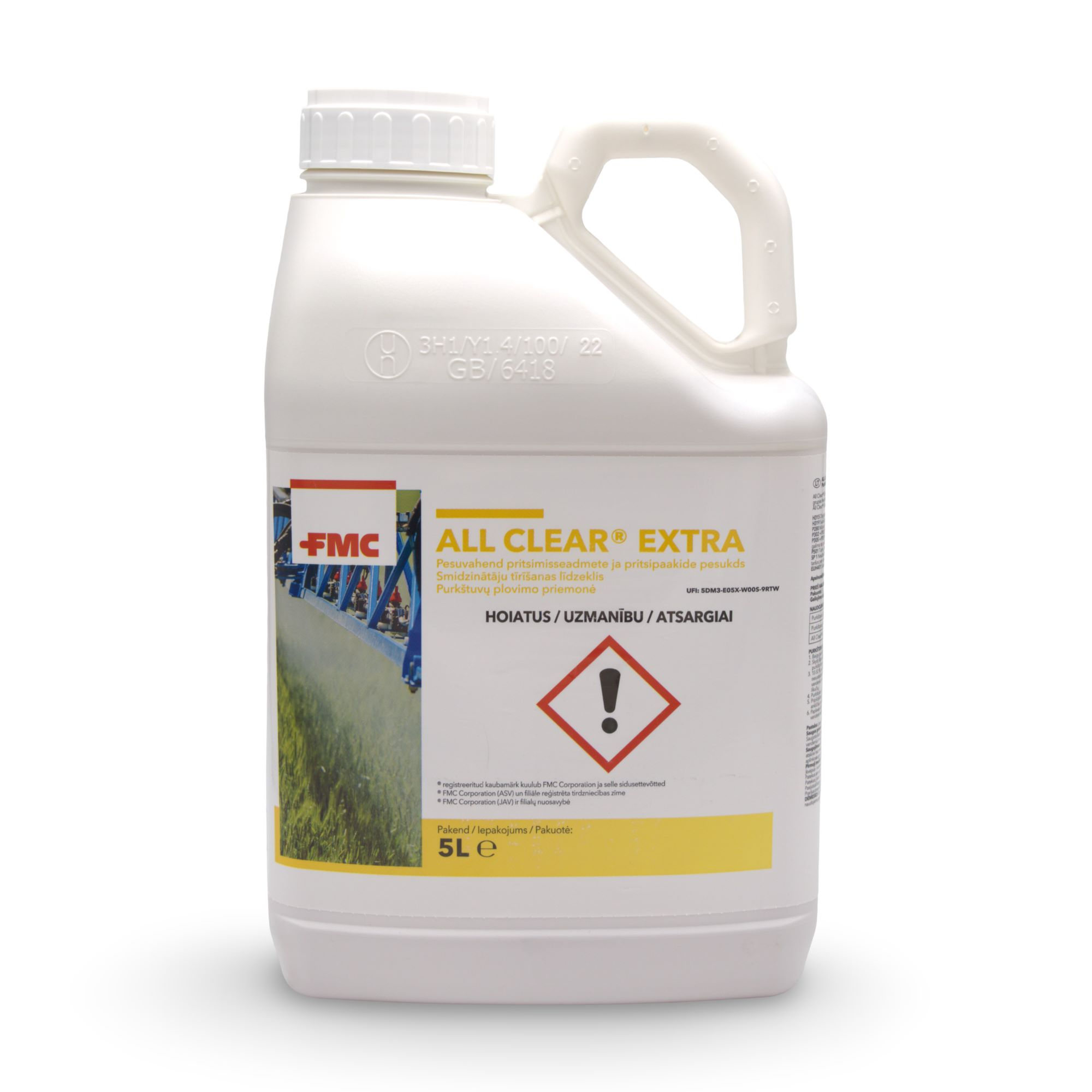 Purkštuvų plovimo priemonė All Clear Extra, 5 l | UAB Agrokoncernas