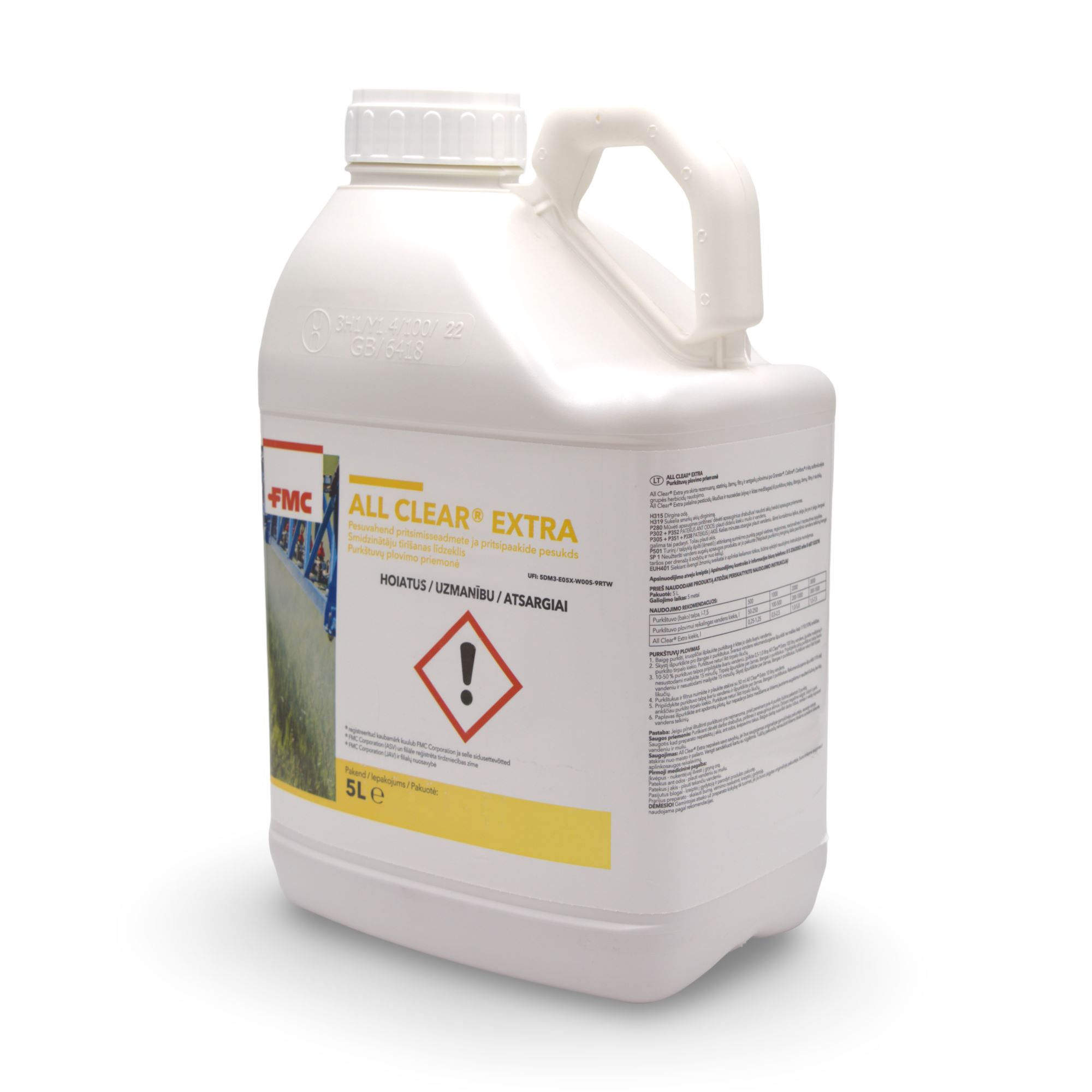 Purkštuvų plovimo priemonė All Clear Extra, 5 l | UAB Agrokoncernas